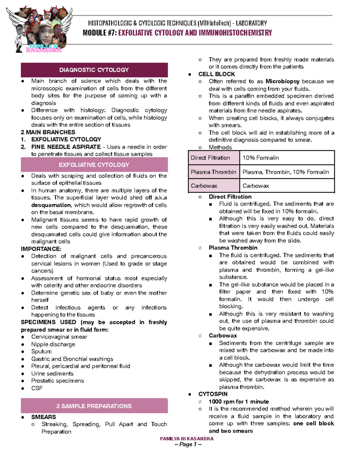 Histotech LAB M7 - HISTO - HISTOPATHOLOGIC & CYTOLOGIC TECHNIQUES ...