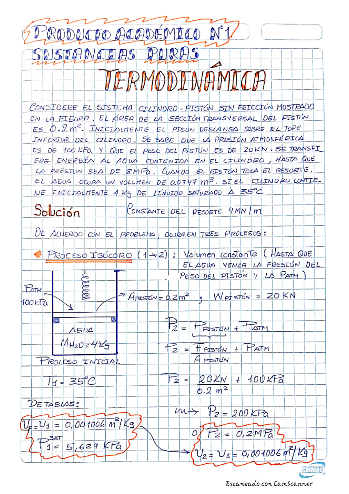 PA1 Termodinámica - PA2 - termodinamica - Studocu
