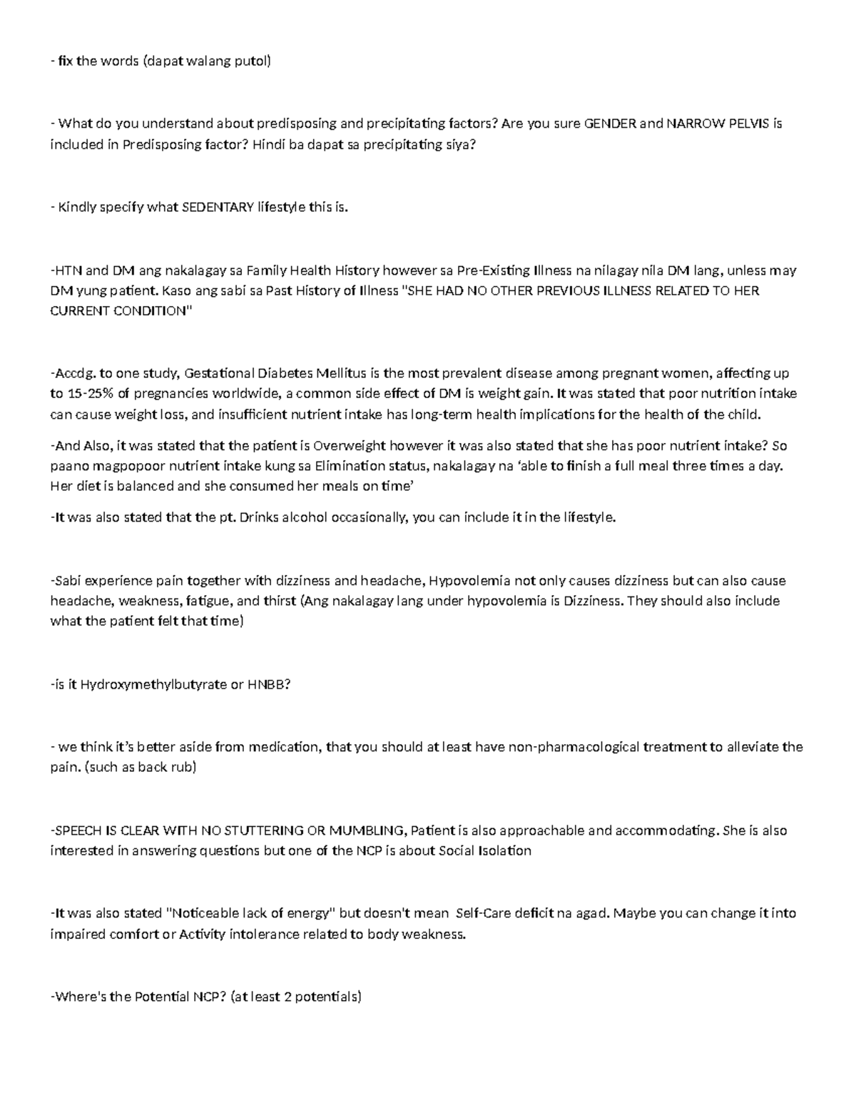 DUCK OF 2ND YEAR Critique - fix the words (dapat walang putol) What do ...