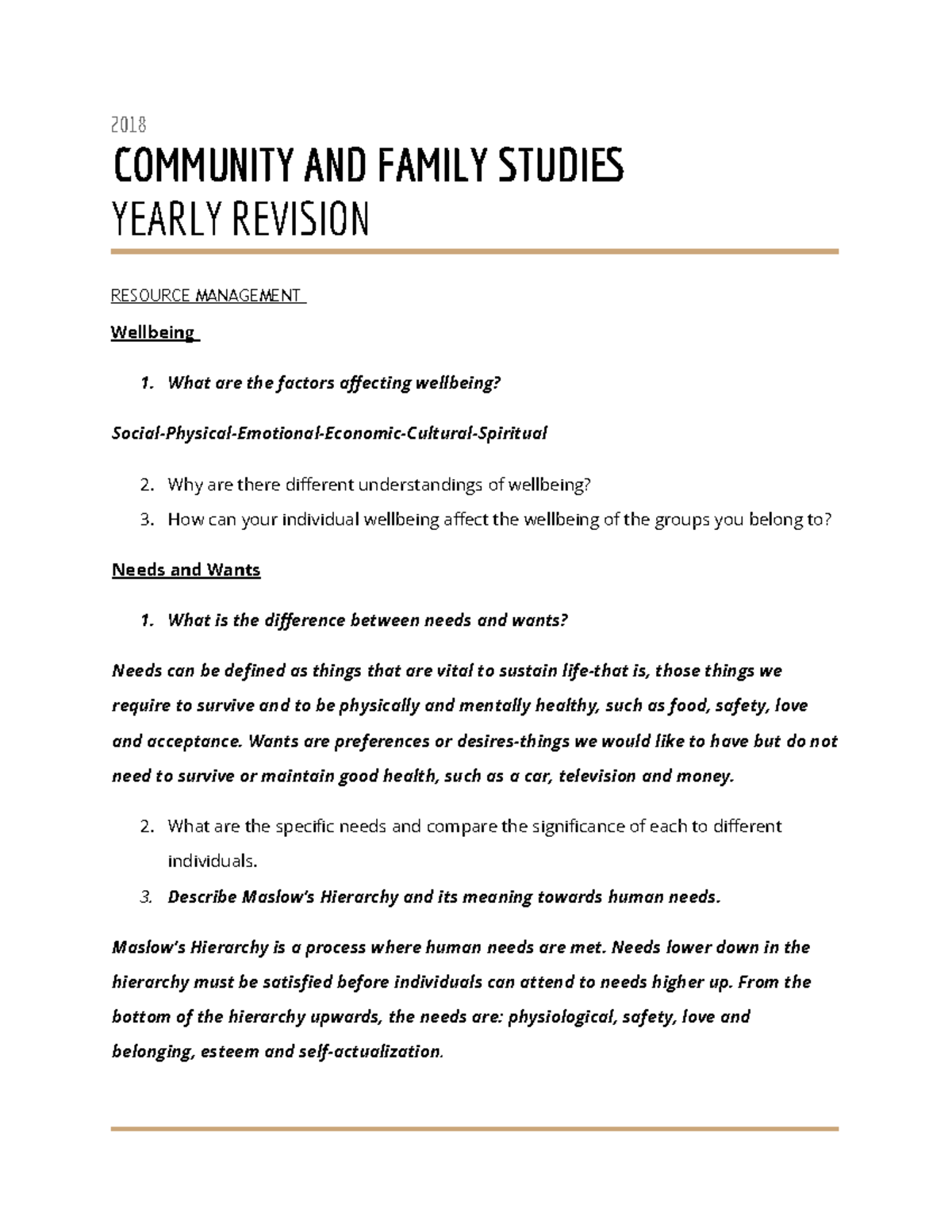 Copy of 2018 CAFS Preliminary Yearly Revision - 2018 COMMUNITY AND ...