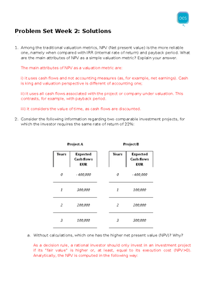 Problem set Week 5 - Tutorial - Problem Set Week 5 Purpose Based on the ...