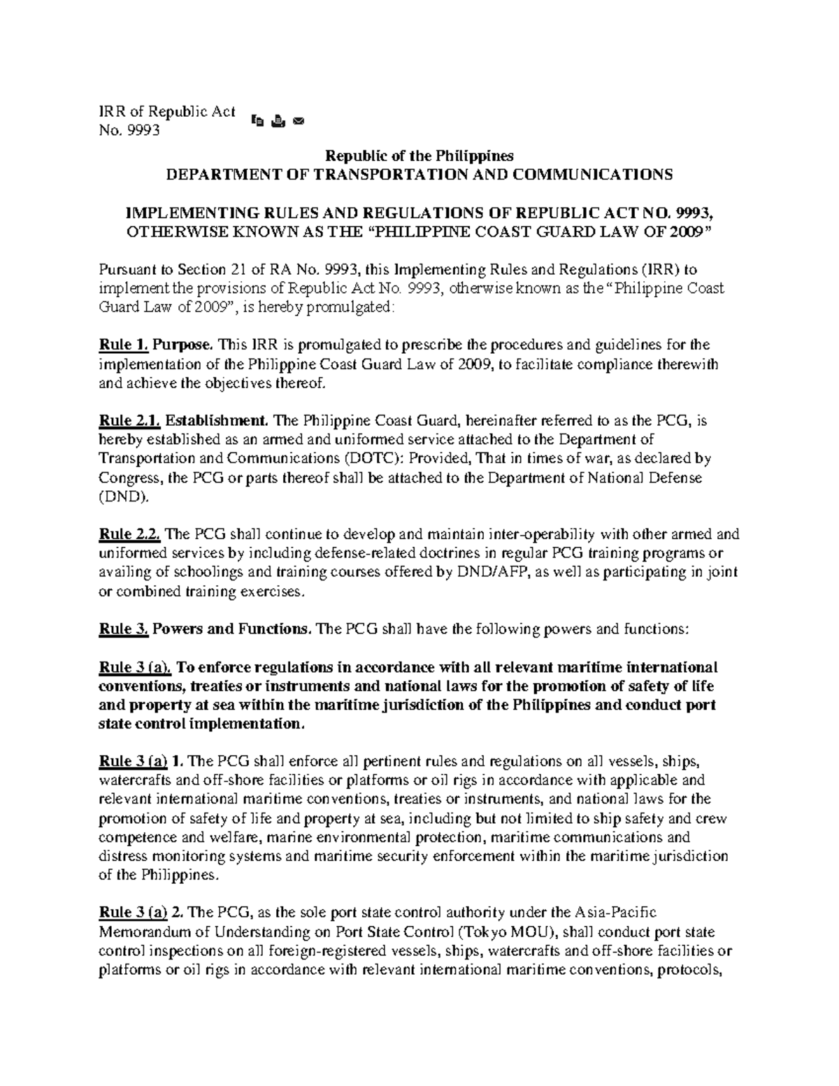 IRR of Republic Act No 9993 - IRR of Republic Act No. 9993 Republic of ...