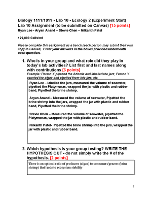 1954 Project 4 Post Lab - Post Lab - Ryan Lee 2/26/ Dr. Cerkez 1954 ...