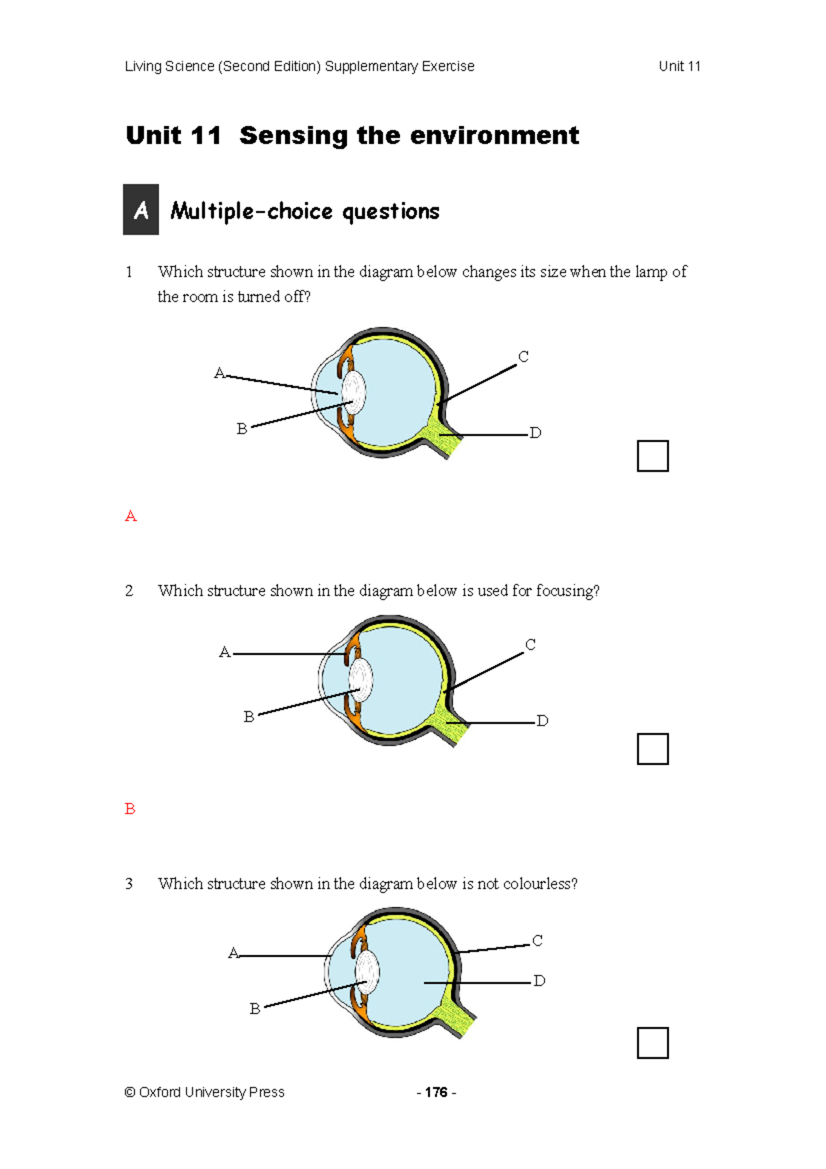 Supp. Ex. - 11 Sensing the environment - Unit 11 Sensing the ...