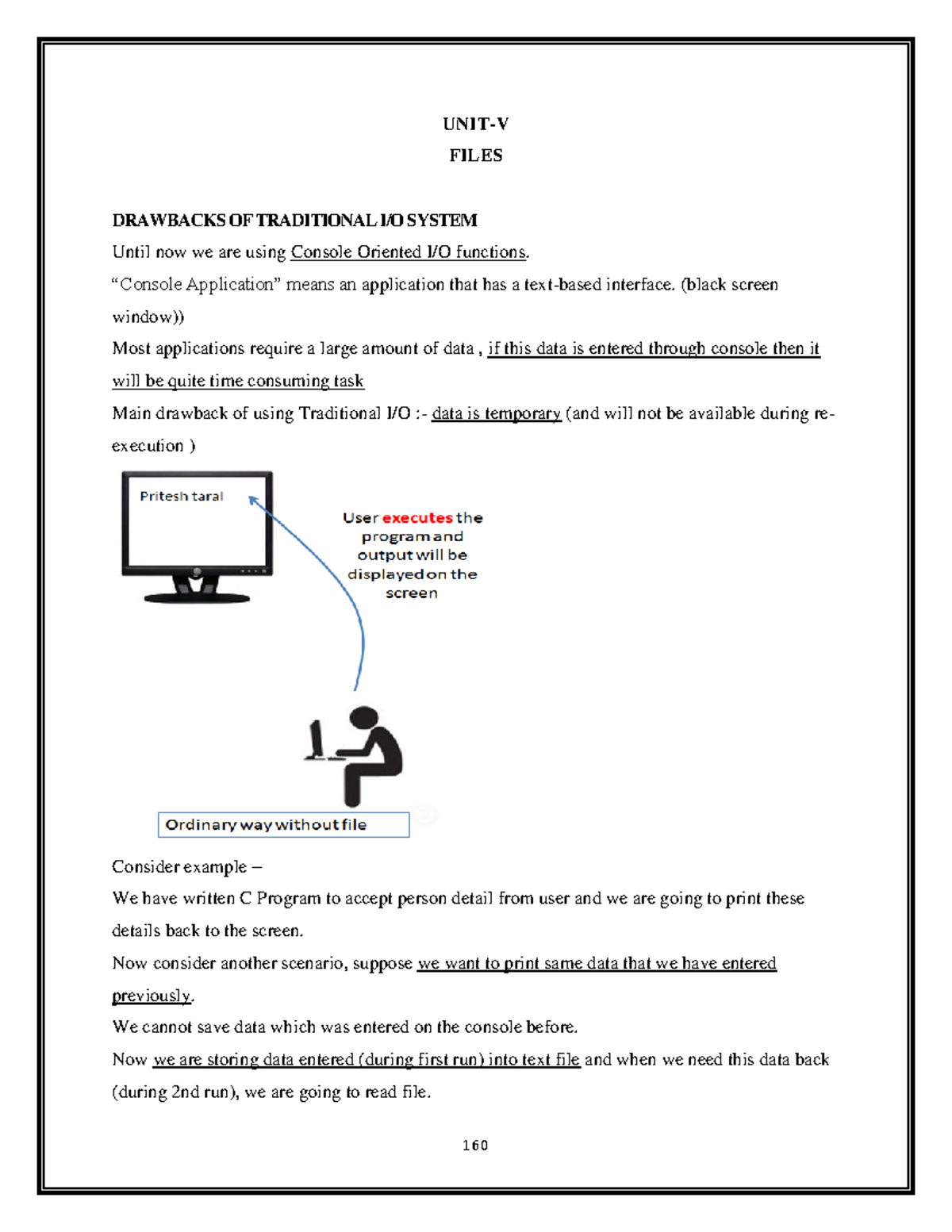 Unit Five Computer Programming Lecture Notes - DRAWBACKS OF TRADITIONAL ...
