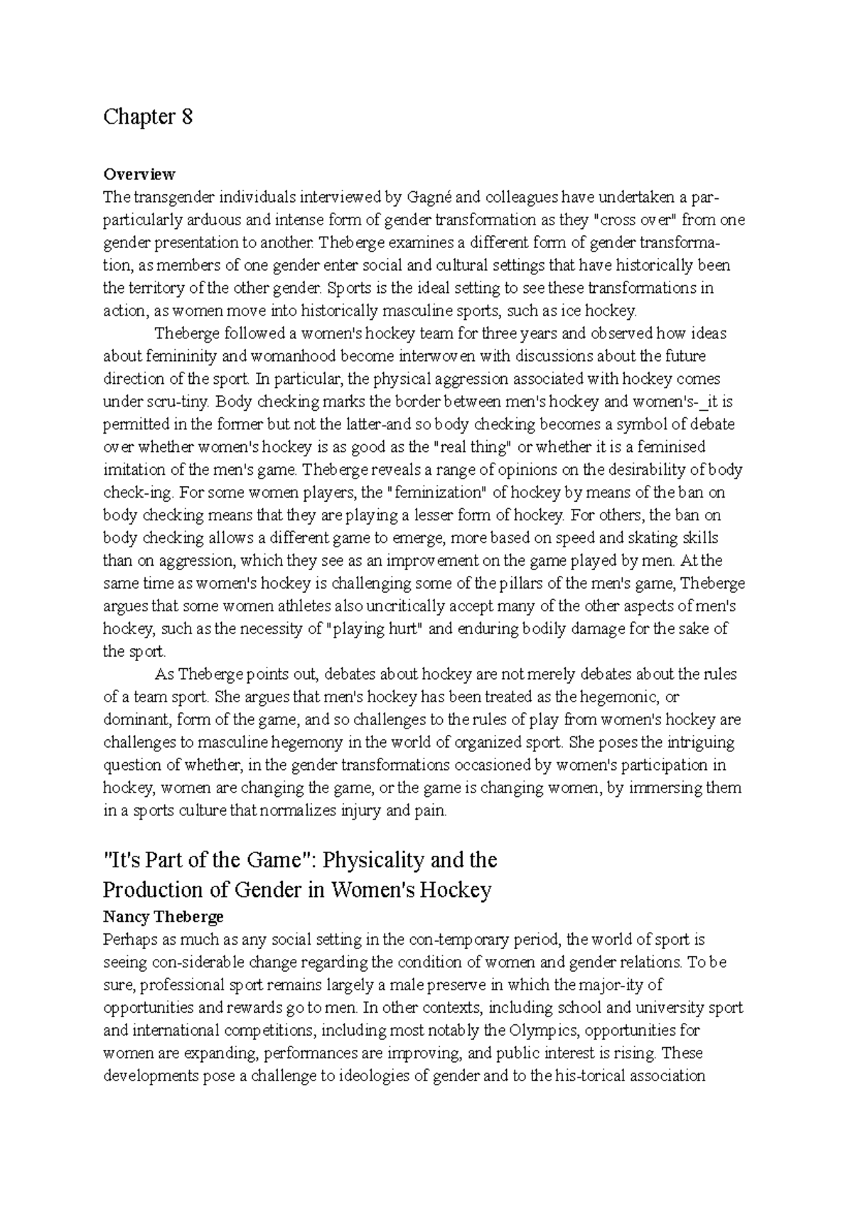 Notes For Male Female Relationships Hreq 1920 Chapter 8 Overview The