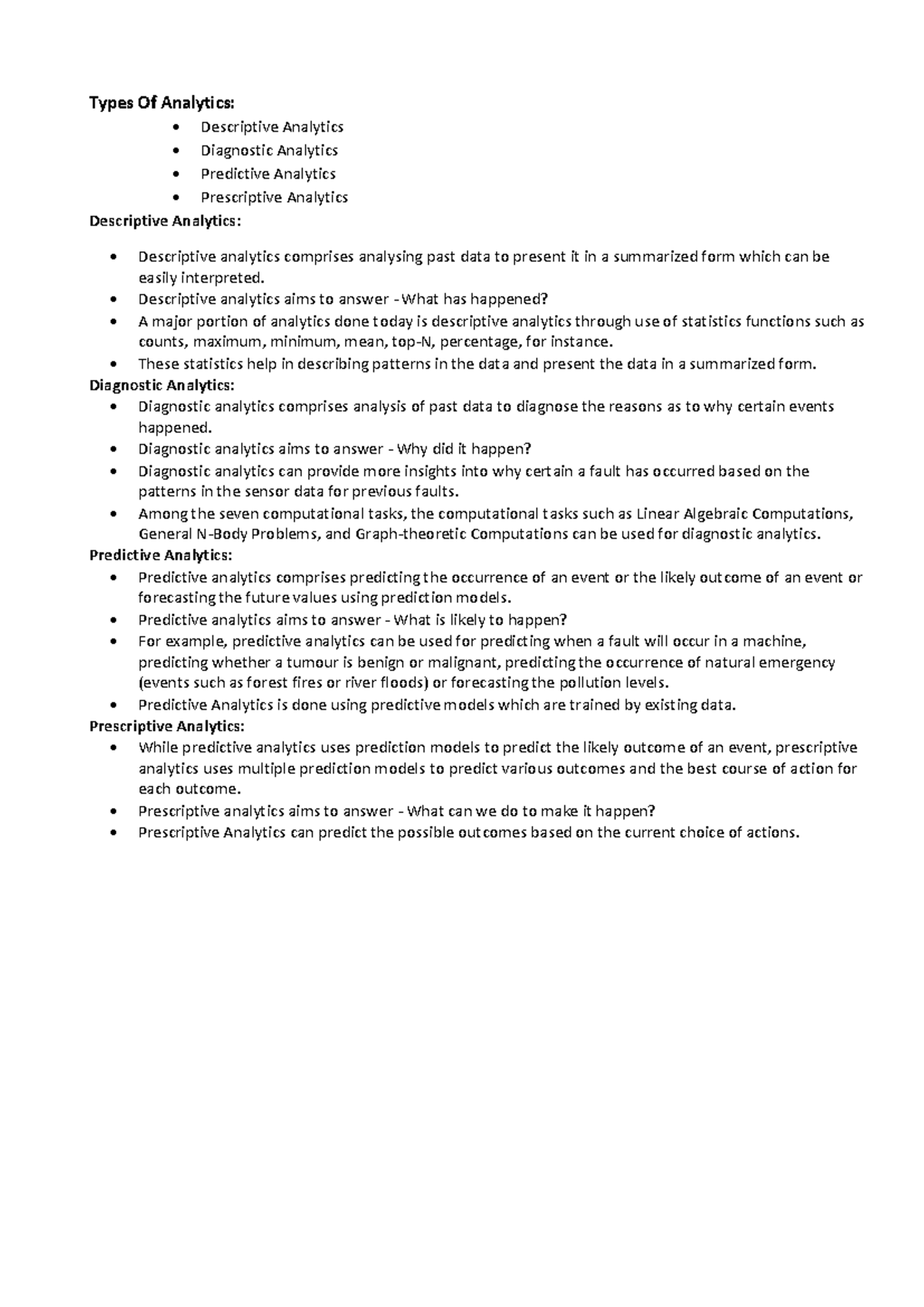 Types of Analytics - BIG DATA - Types Of Analytics: Descriptive ...