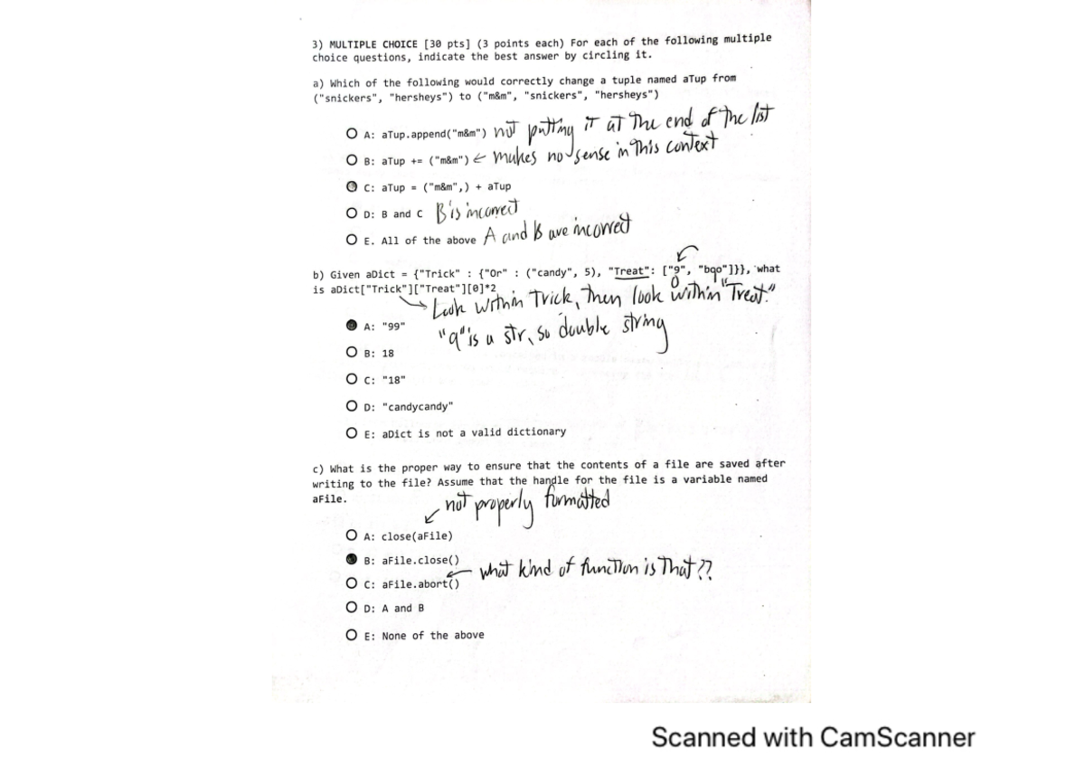 Fall 2019 Practice Exam 2 - CS 1301 - Studocu