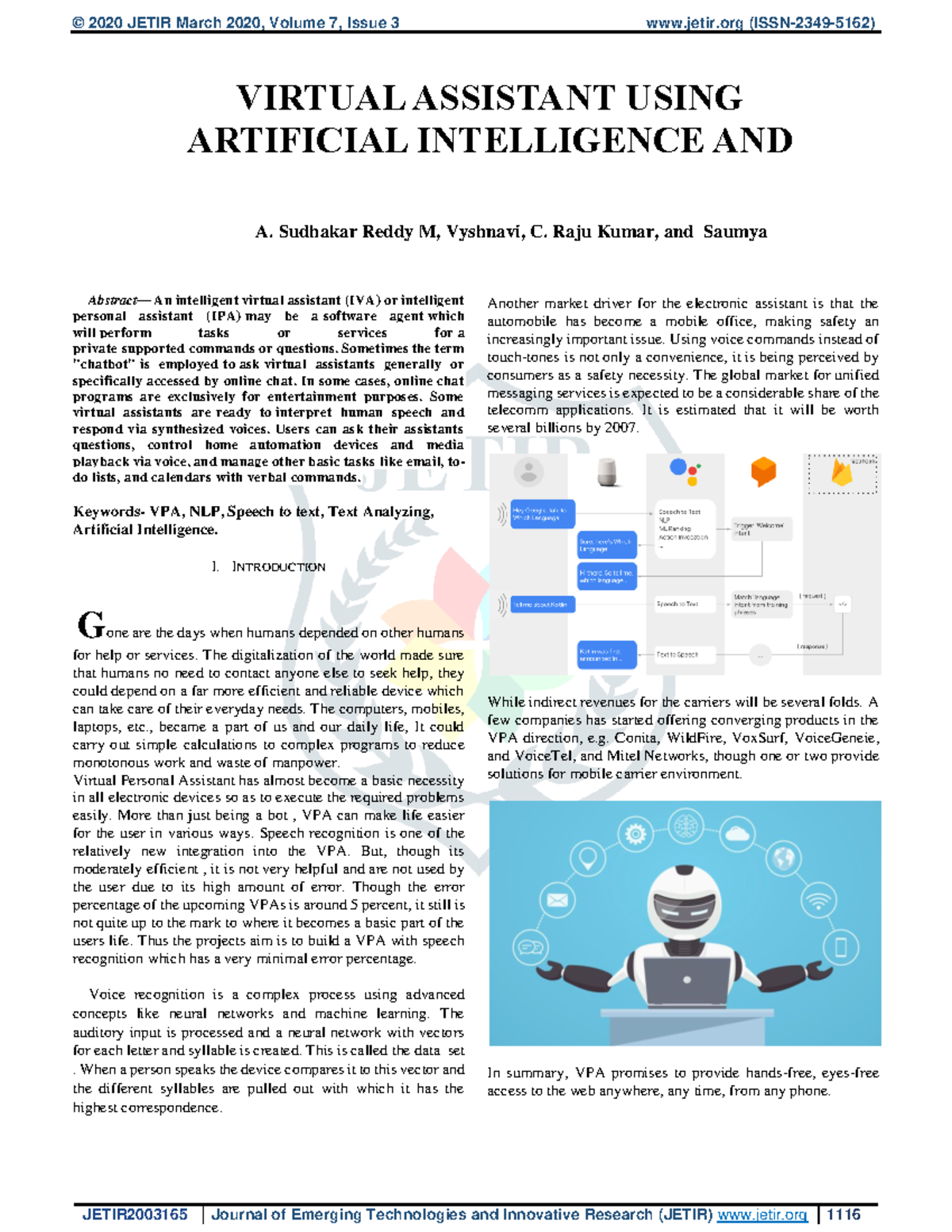 Virtual Assistant Using AI - Abstract — An intelligent virtual ...