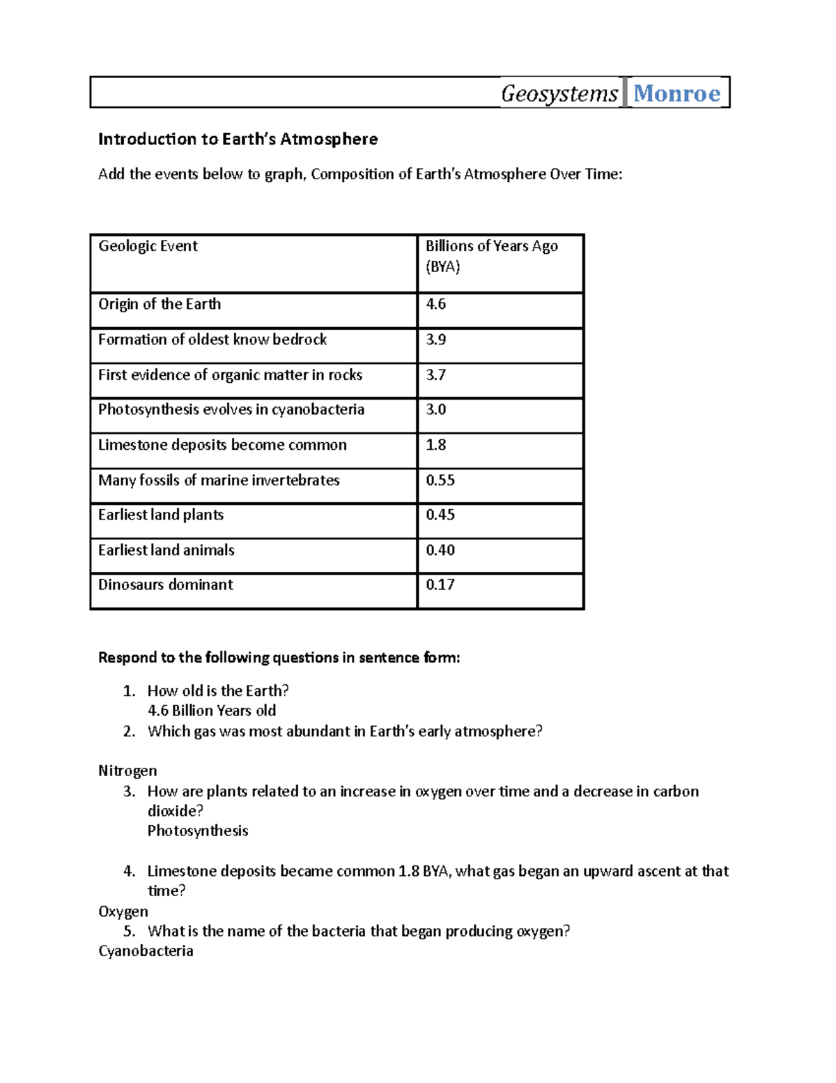Copy of Introduction+to+Earths+Atmosphere - Introduction to Earth’s ...