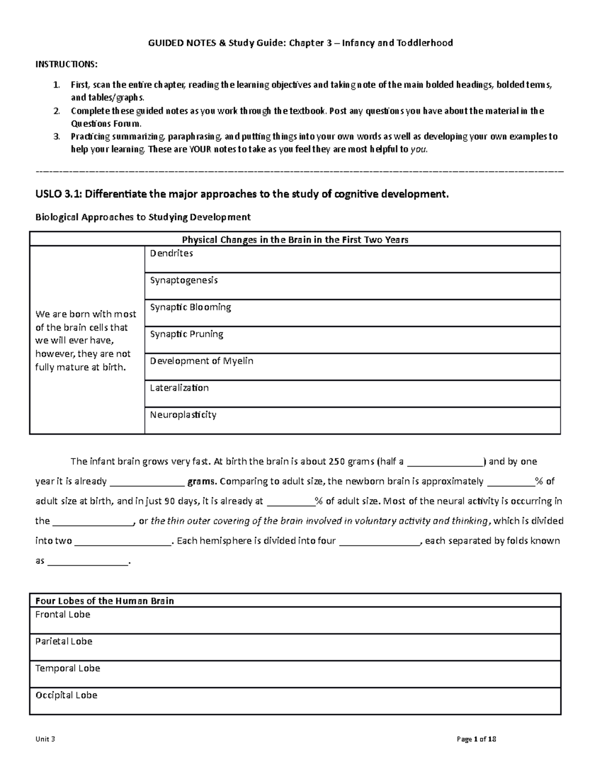 Unit 3 Guided Notes - need for exam - GUIDED NOTES & Study Guide ...