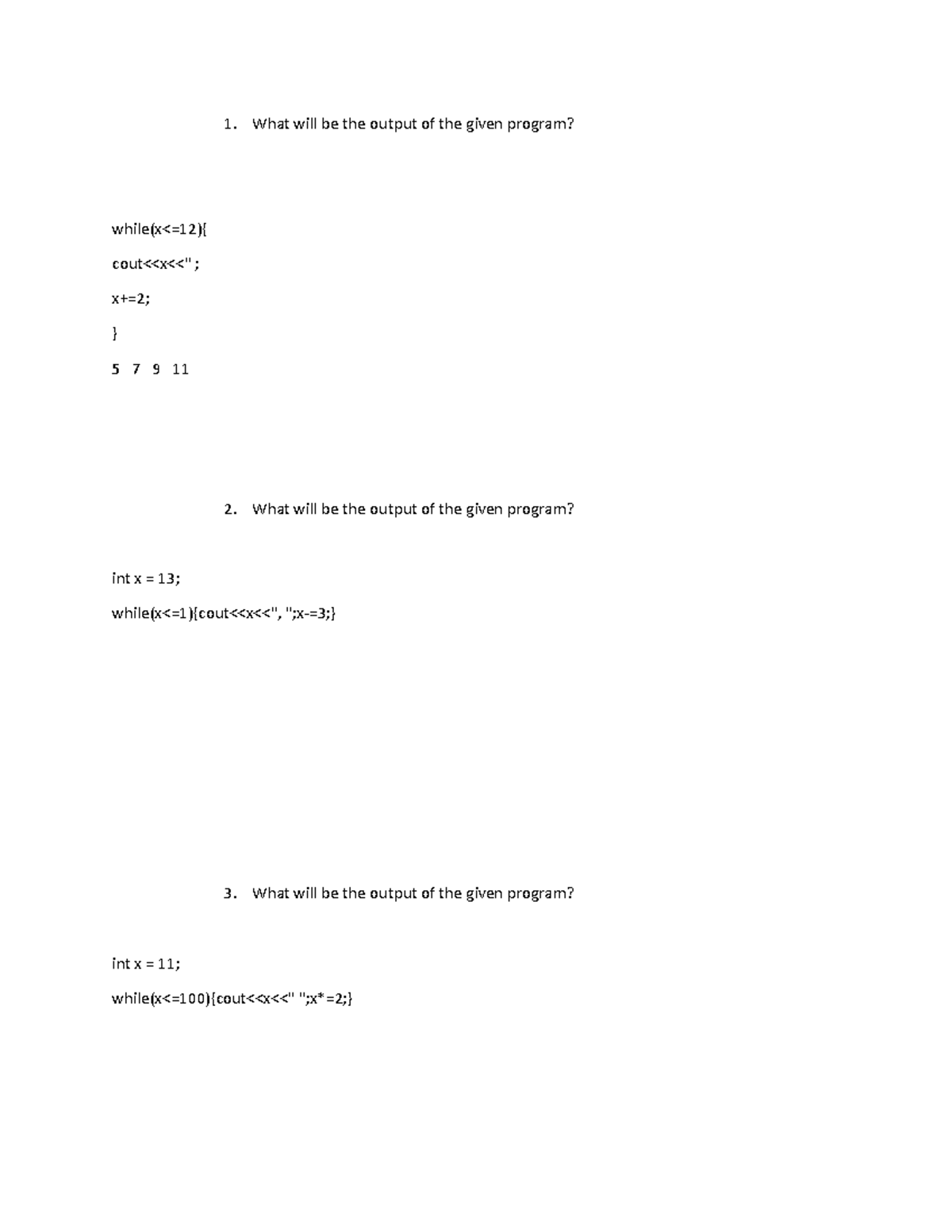 What Will Be The Output Of The Given Program What Will Be The Output Of The Given Program 9536