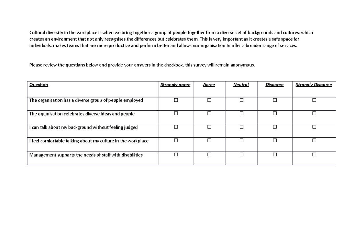 Chcdiv 003 Project - Cultural diversity in the workplace is when we ...