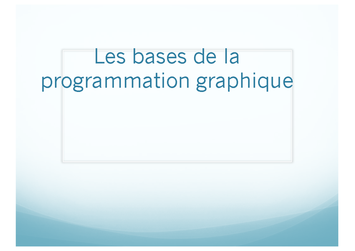 Java cours IHM-swing - Les bases de la programmation graphique Plan ...