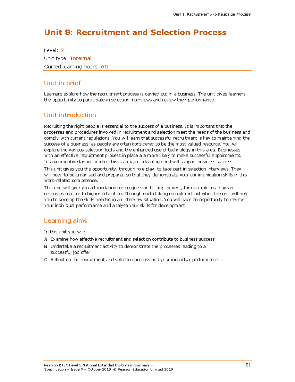 Unit+8+recruitment+and+selection+process+(UK) helps the - MATH19662 ...