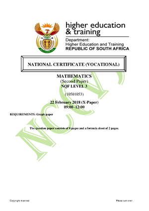 NCV3 Mathematics Paper 1 March 2021 - Copyright reserved Please turn over MATHEMATICS (First ...