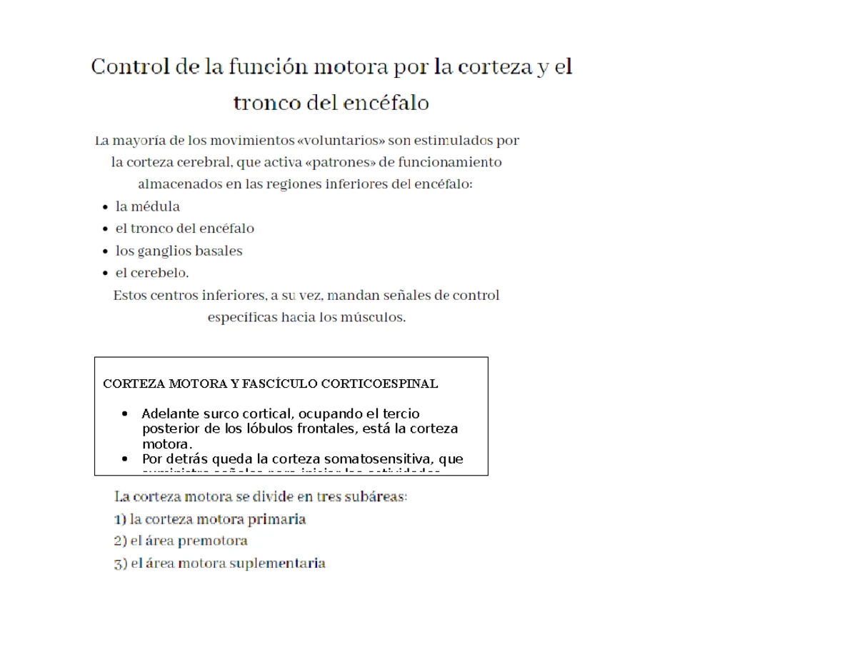 56 control de la función motora - CORTEZA MOTORA Y FASCÍCULO ...