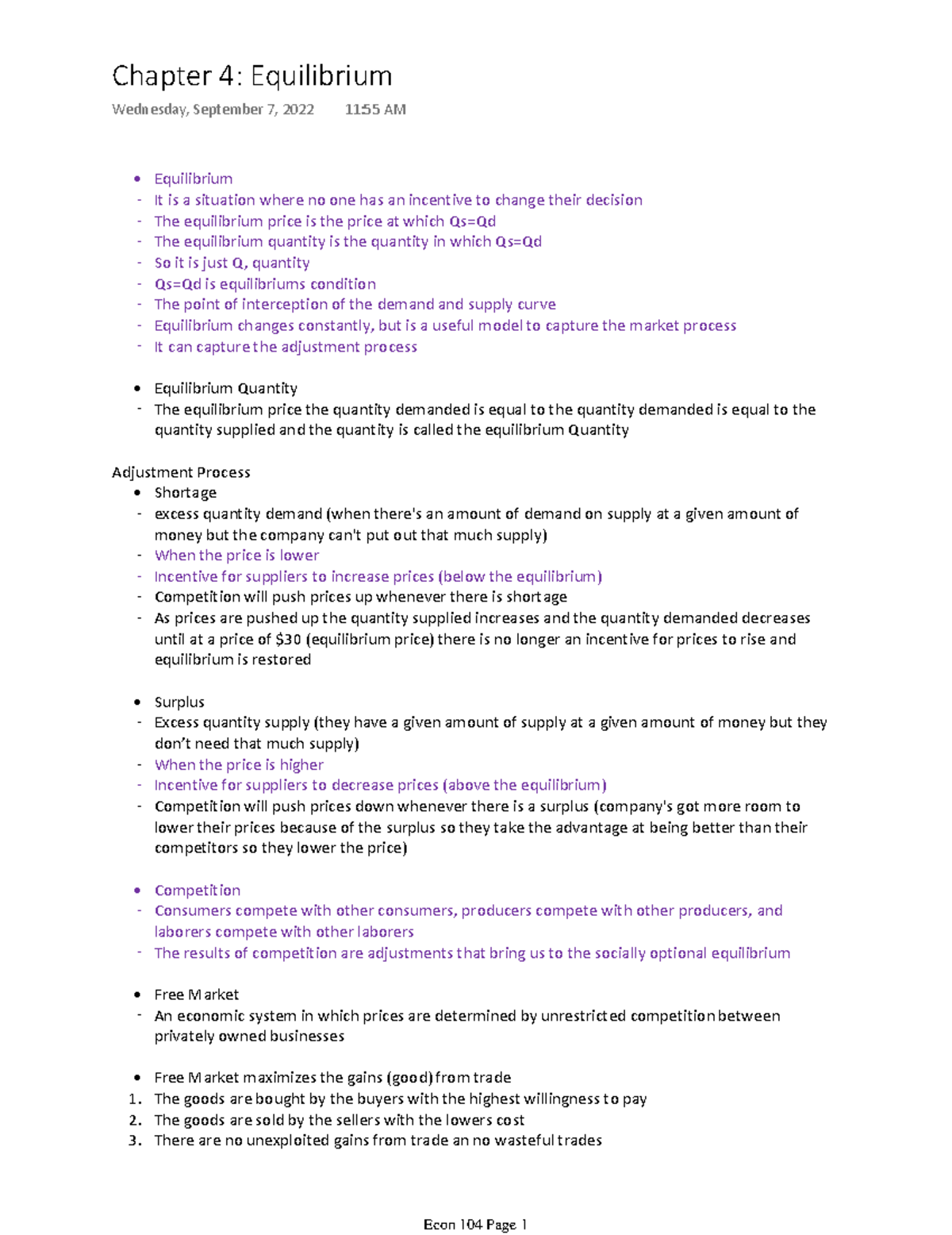 Equilibrium Graph - Equilibrium It is a situation where no one has an ...
