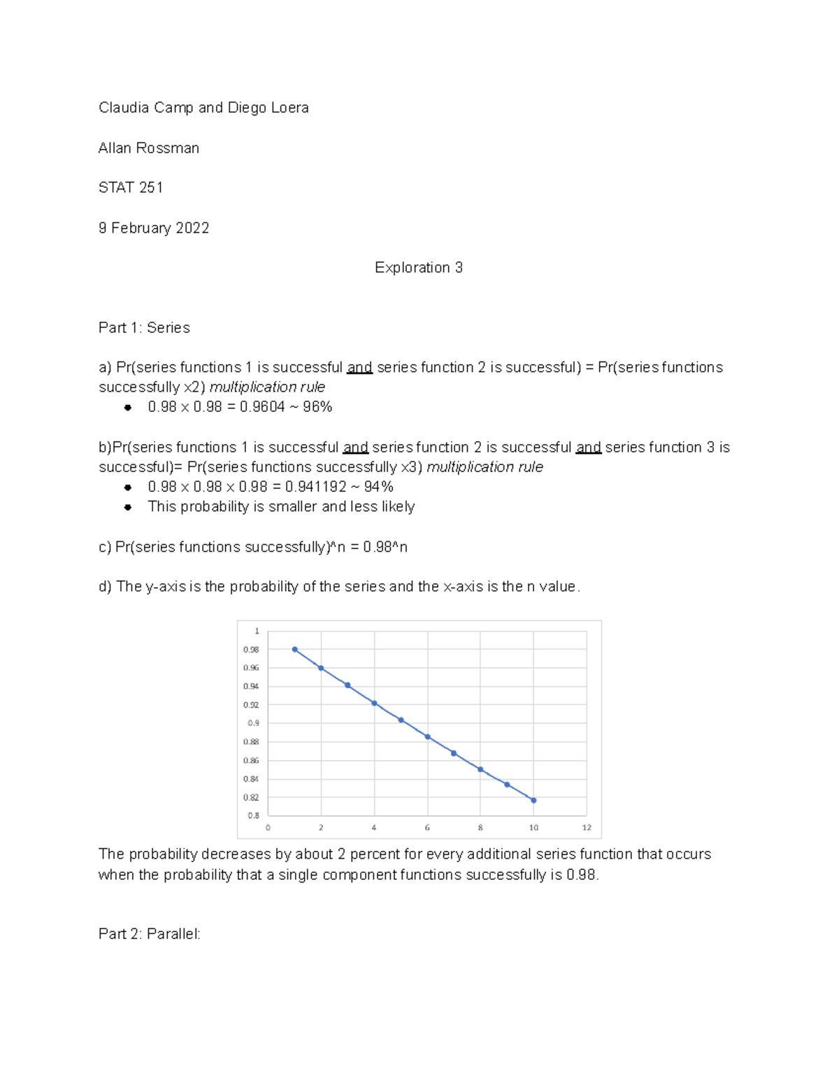 Example of Exploration 3 - Claudia Camp and Diego Loera Allan Rossman ...