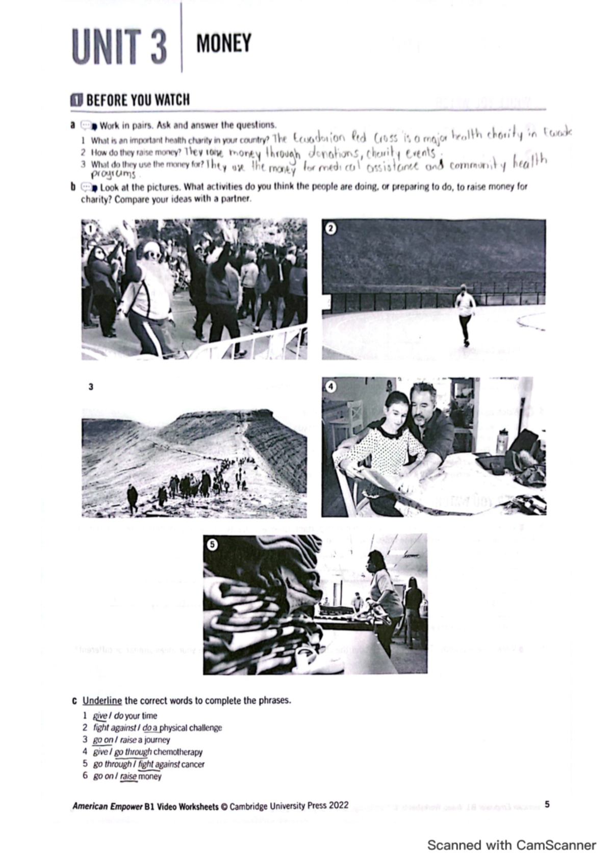 Homework B1 unit 3 - Video unit 3 - UNIT 3 MONEY 1 BEFORE YOU WATCH a ...