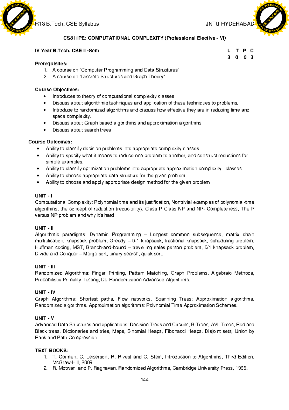 Computational Complexity R18 B Cse Syllabus Jntu Hyderabad 144 0592