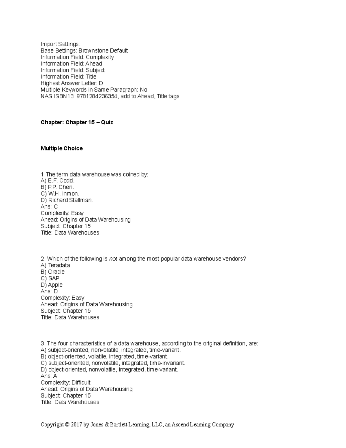 9781284236354 TBNK CH15 Final - Import Settings: Base Settings ...