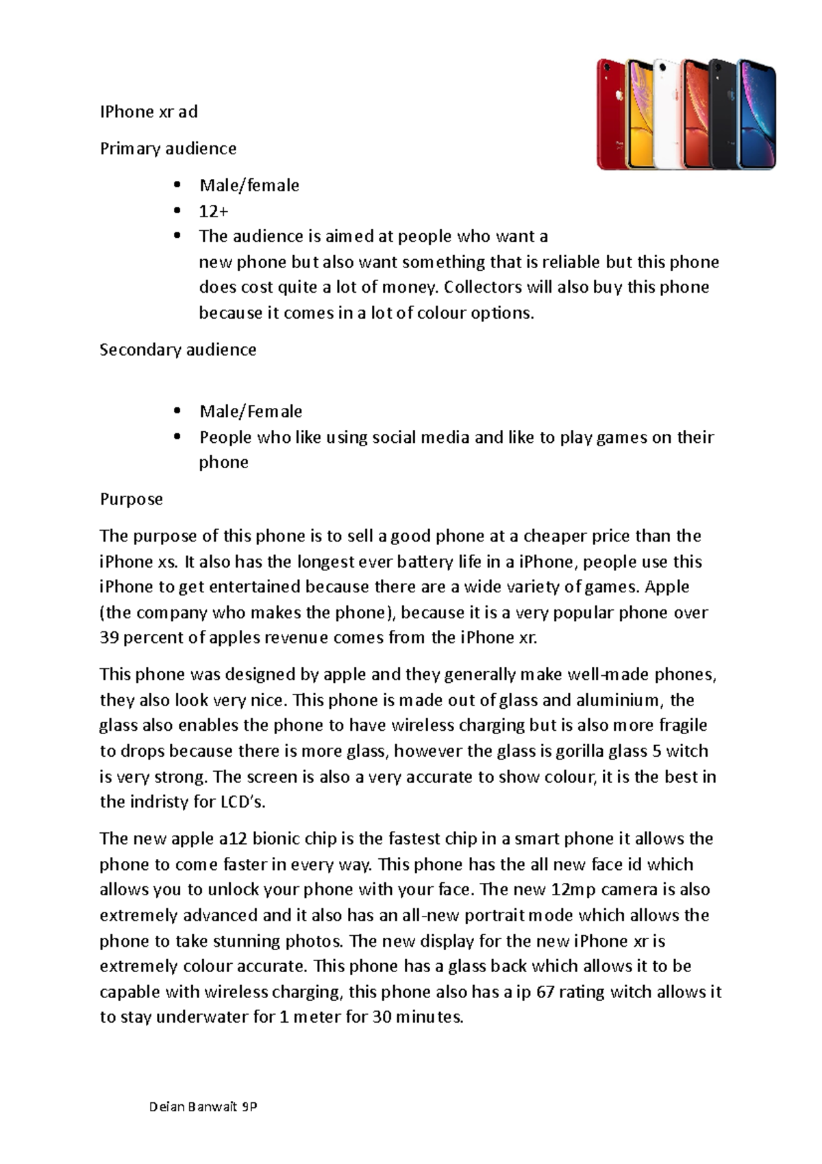 IPhone xr ad - :) tbtntrntrntrnhtrn - IPhone xr ad Primary audience ...