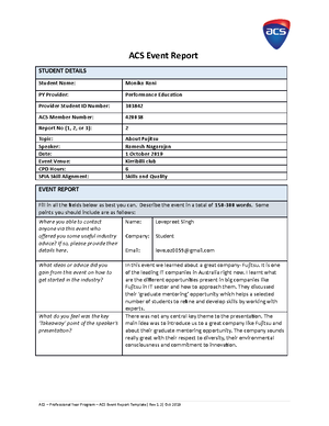 474653171-ACS-Event-Report-2-Ravinder-K-Dhaliwal - ACS Event Report ...