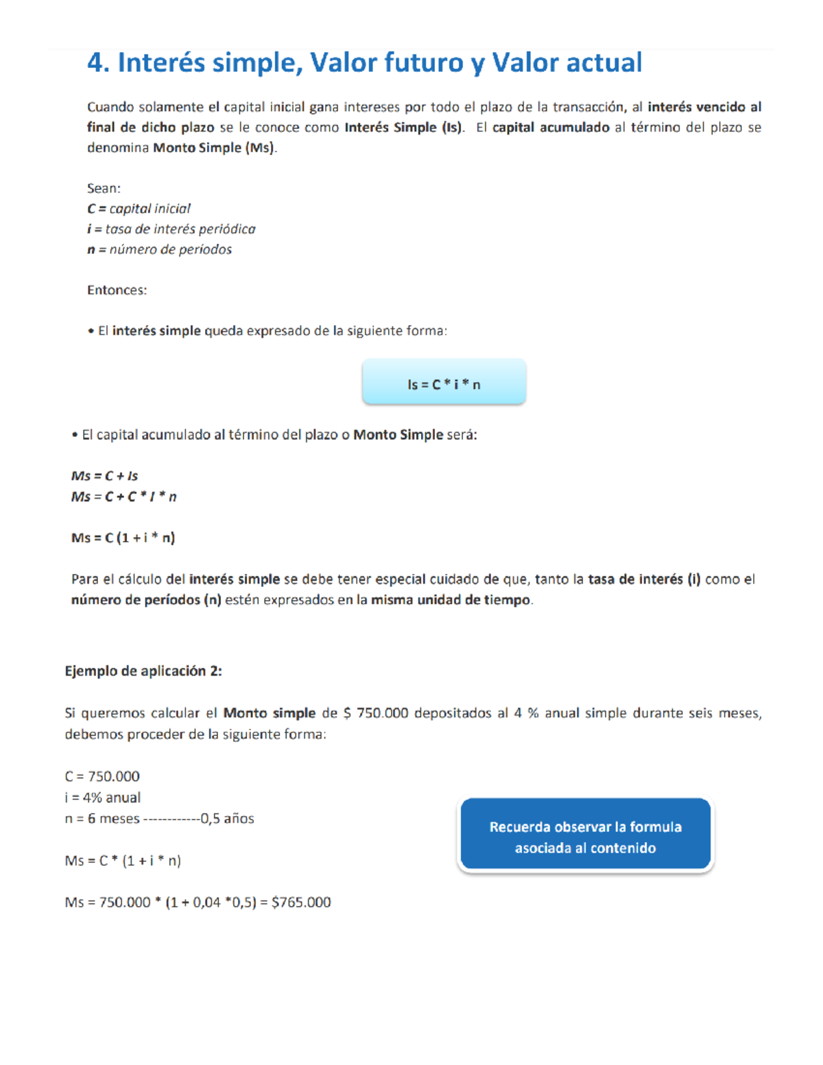 Formula Interes Simple y Compuesto - administracion financiera - Studocu