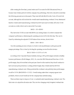 ACC 311 Cost Accounting - Module 2 Assignment - ACC 311 Module Two ...