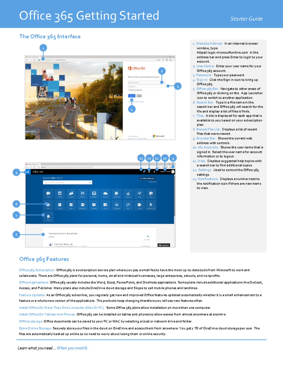 Office 365 Guide - we32rtryrhfgjhgkjlh - Learn what you need... When you need it. Office 365 ...