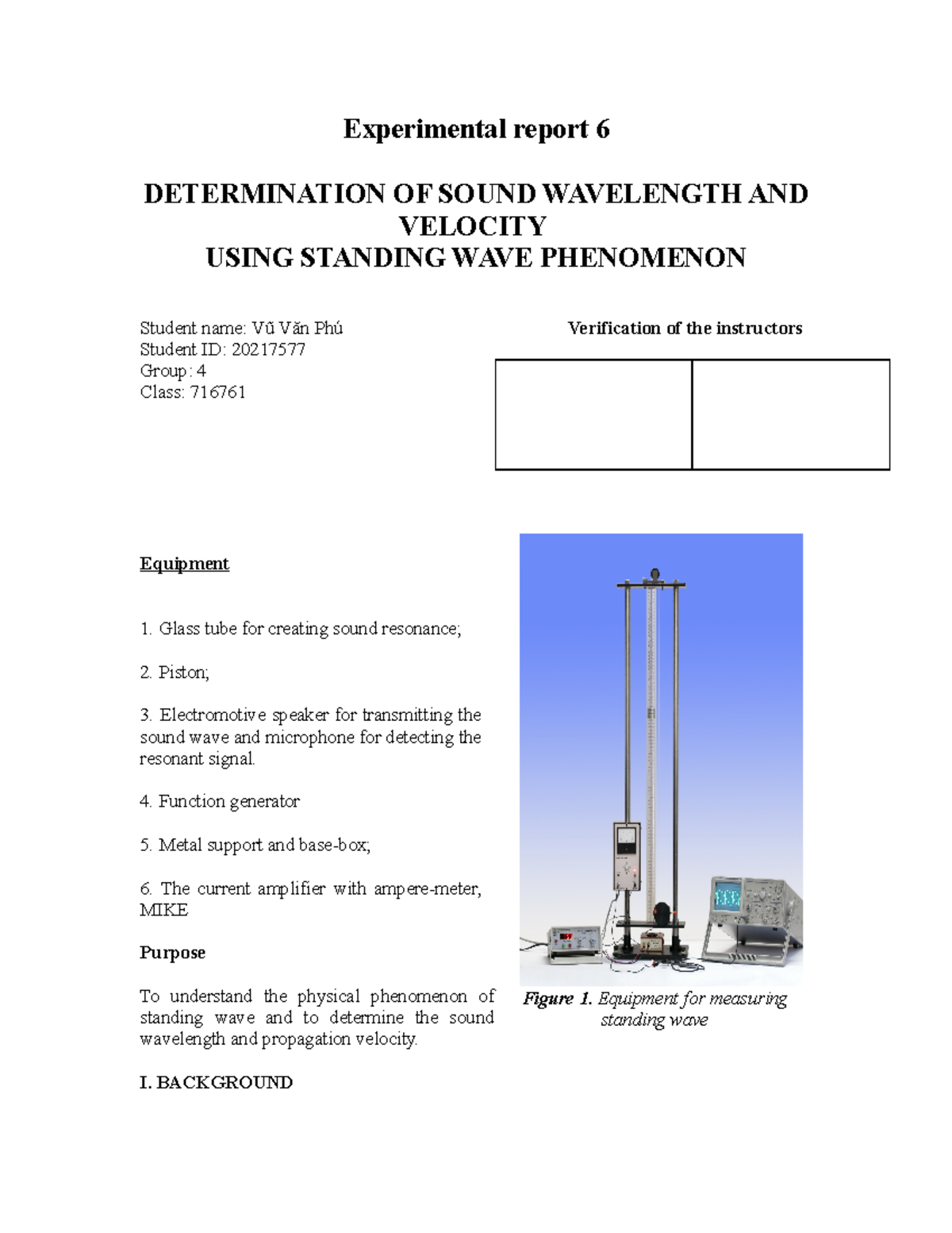 6-Standing-wave - tai lieu nghien cuu - Experimental report 6 ...
