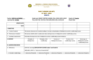 Secant and tangent Lesson plan - Catanauan, Quezon College Department ...