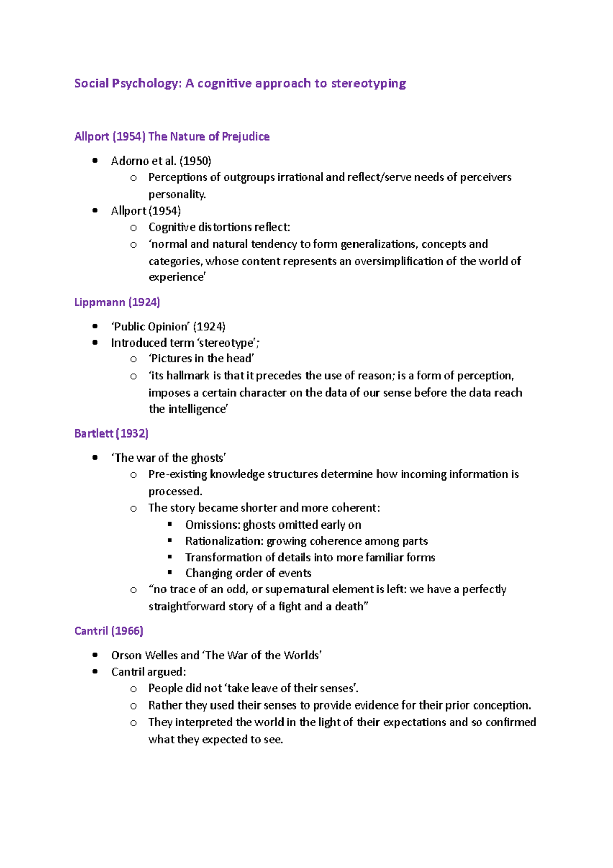 Social Psychology #3 Cognitive approaches to stereotyping - Social ...
