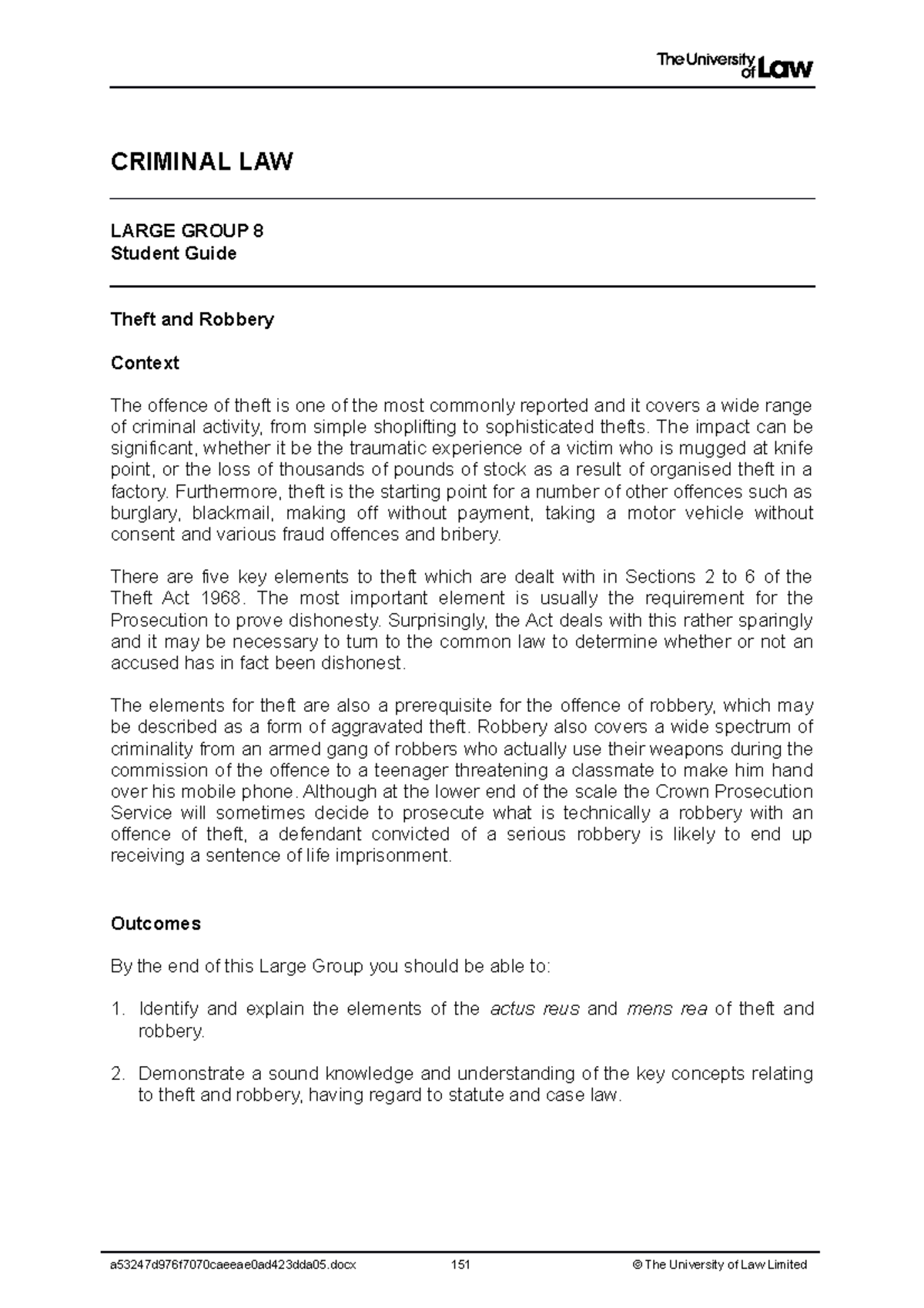 Criminal Law Large Group 8 - CRIMINAL LAW LARGE GROUP 8 Student Guide ...