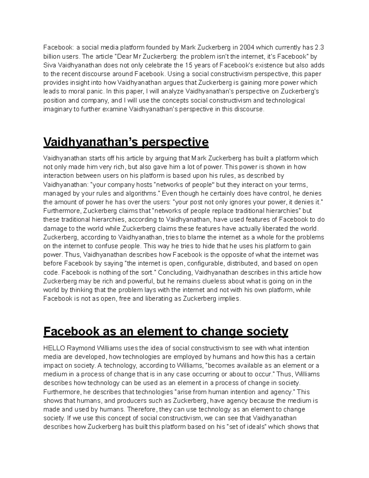 Mark Zuckerberg And Facebook - Facebook: a social media platform ...