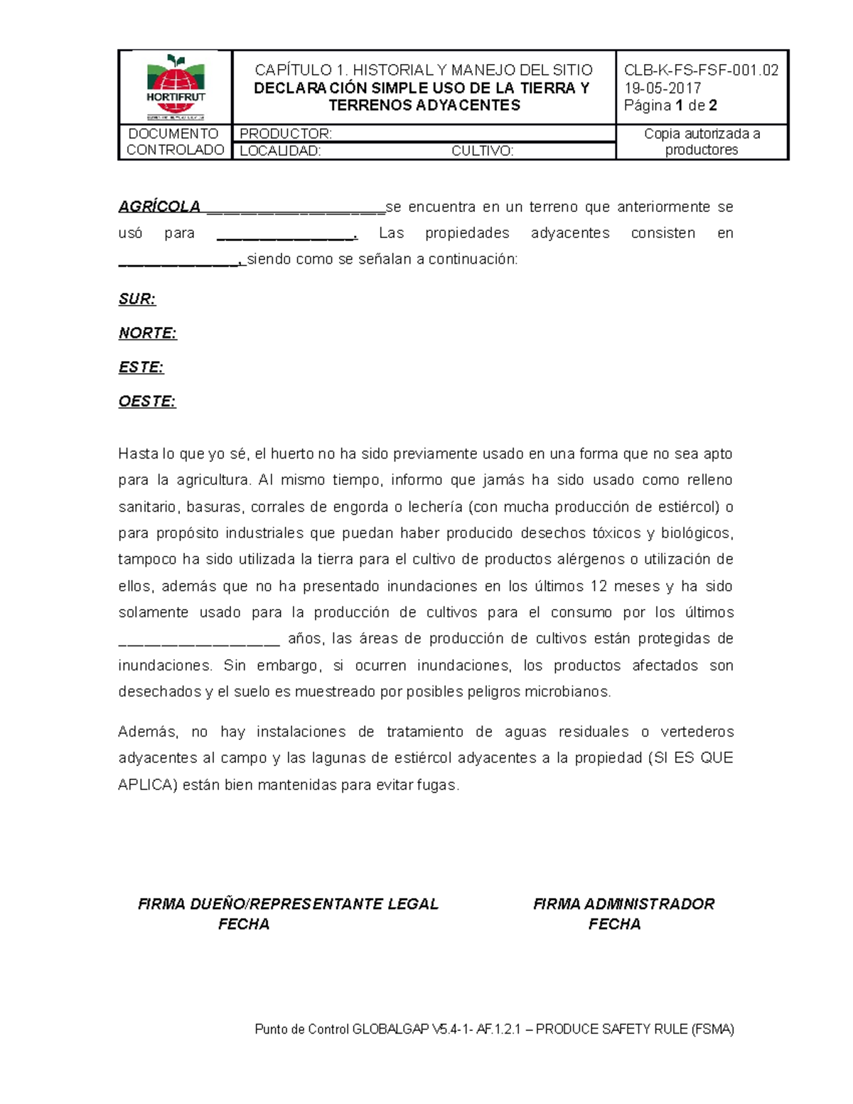 Cap.1 Declaración Simple Uso de la Tierra v - AGRÍCOLA ...