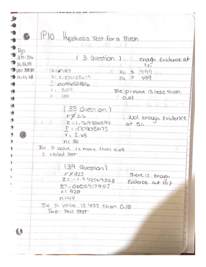 Stat ch 5 pt 1 - stat work - STAT 200 - Studocu