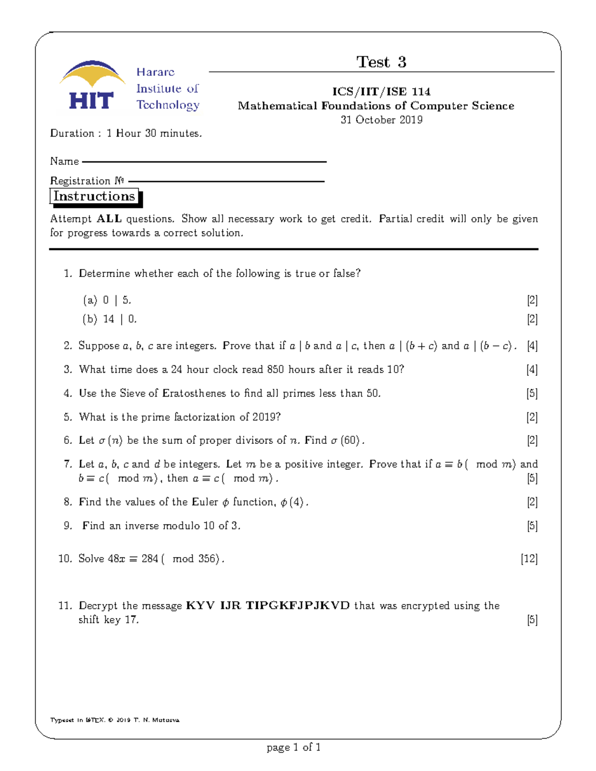1142019 T3 - lecture notes for mathematical foundations of computer ...