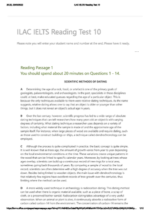 ILAC Ielts Reading Test 3 Part 1 - ILAC IELTS Reading Test 3 Please ...