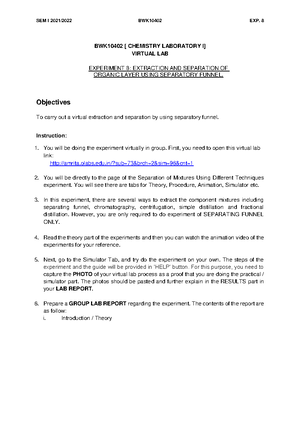 LAB Report Experiment 4 - JOHOR MATRICULATION COLLEGE CHEMISTRY UNIT ...