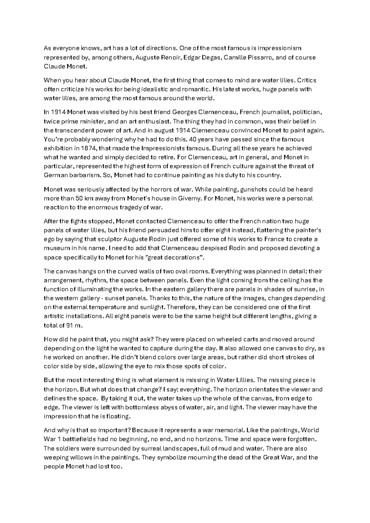 Monet adr Great Art - As everyone knows, art has a lot of directions ...