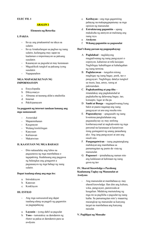 Learning Plan - Learning Plan Filipino 7 I. Topic: Paggamit ng ...