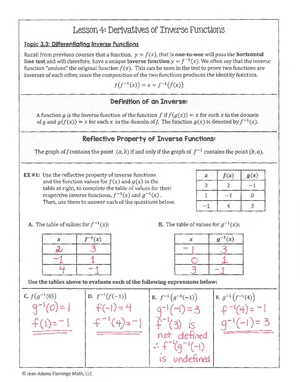 1 - Jean Adams 1.2 Calculus 1 Notes - Lesson 2: Understanding Limits ...
