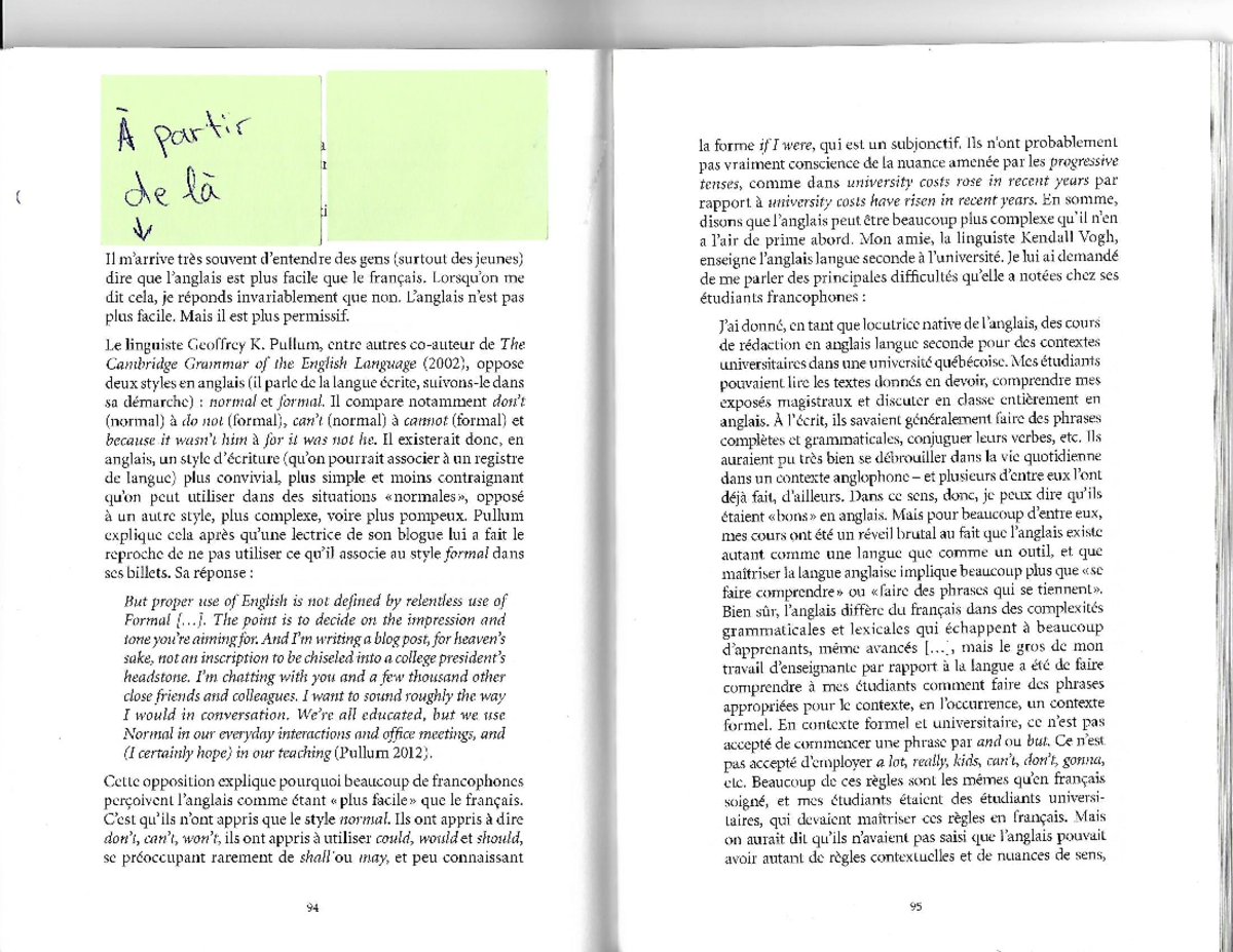 French 3 - texte à lire - 602-201-AB - Studocu