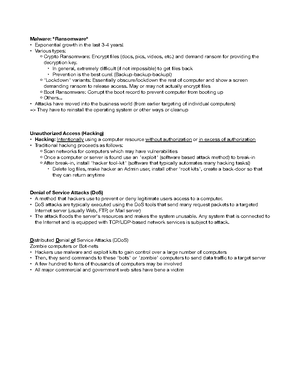 2-3 Broad Types of Malware - Overview - Malware: Viruses and Worms ...