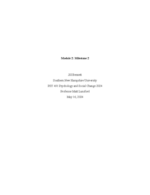 Module 6- reflection - Module 6 Activity- Reflection: Society Jill ...