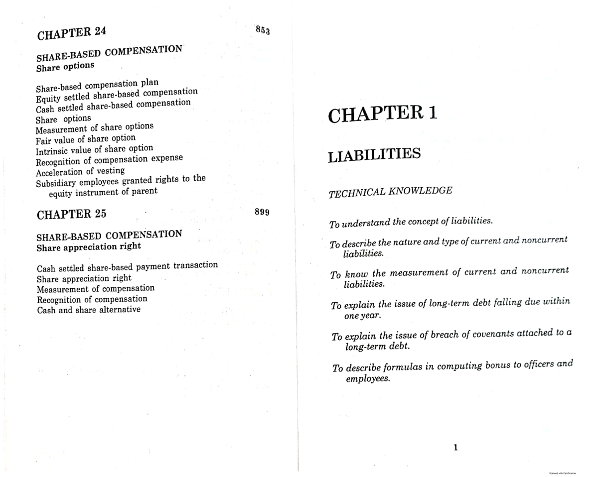 Chapter 1 Liabilities Intermediate Accounting 2 Studocu