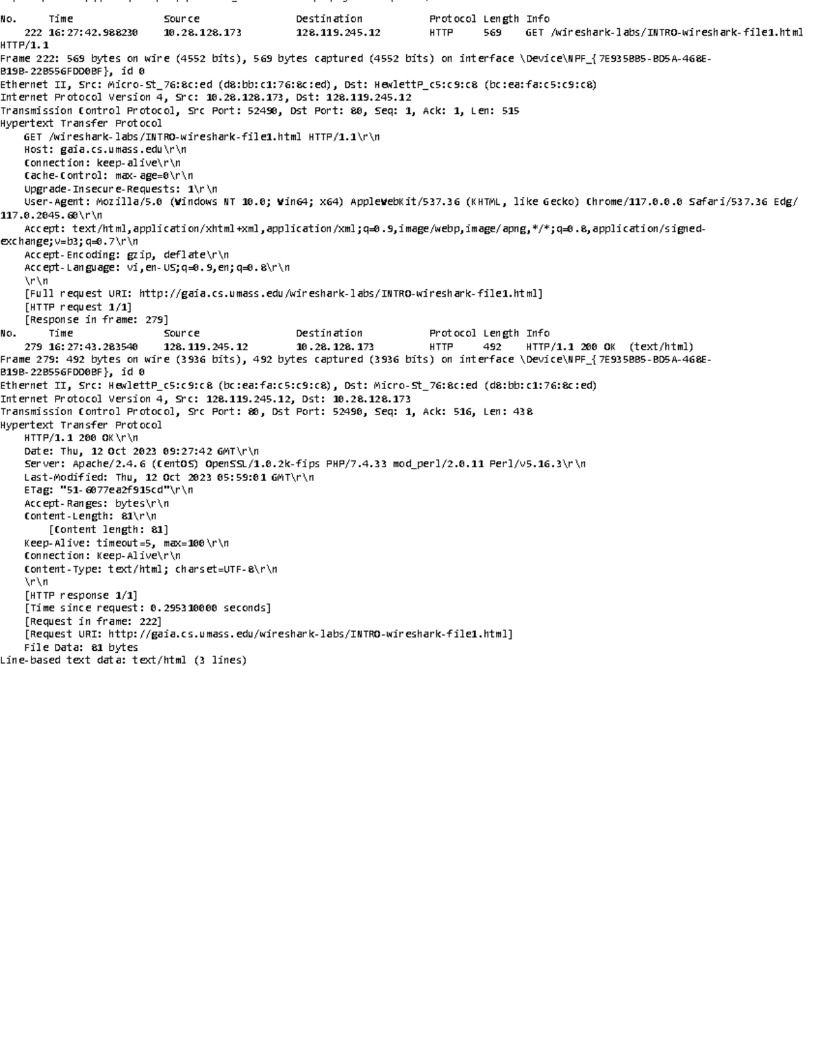 Lab1a cau4 - Kết quả câu 4 lab 1 .... - C:\Users\GAMING\A ppData\Local\Temp\wireshark ...