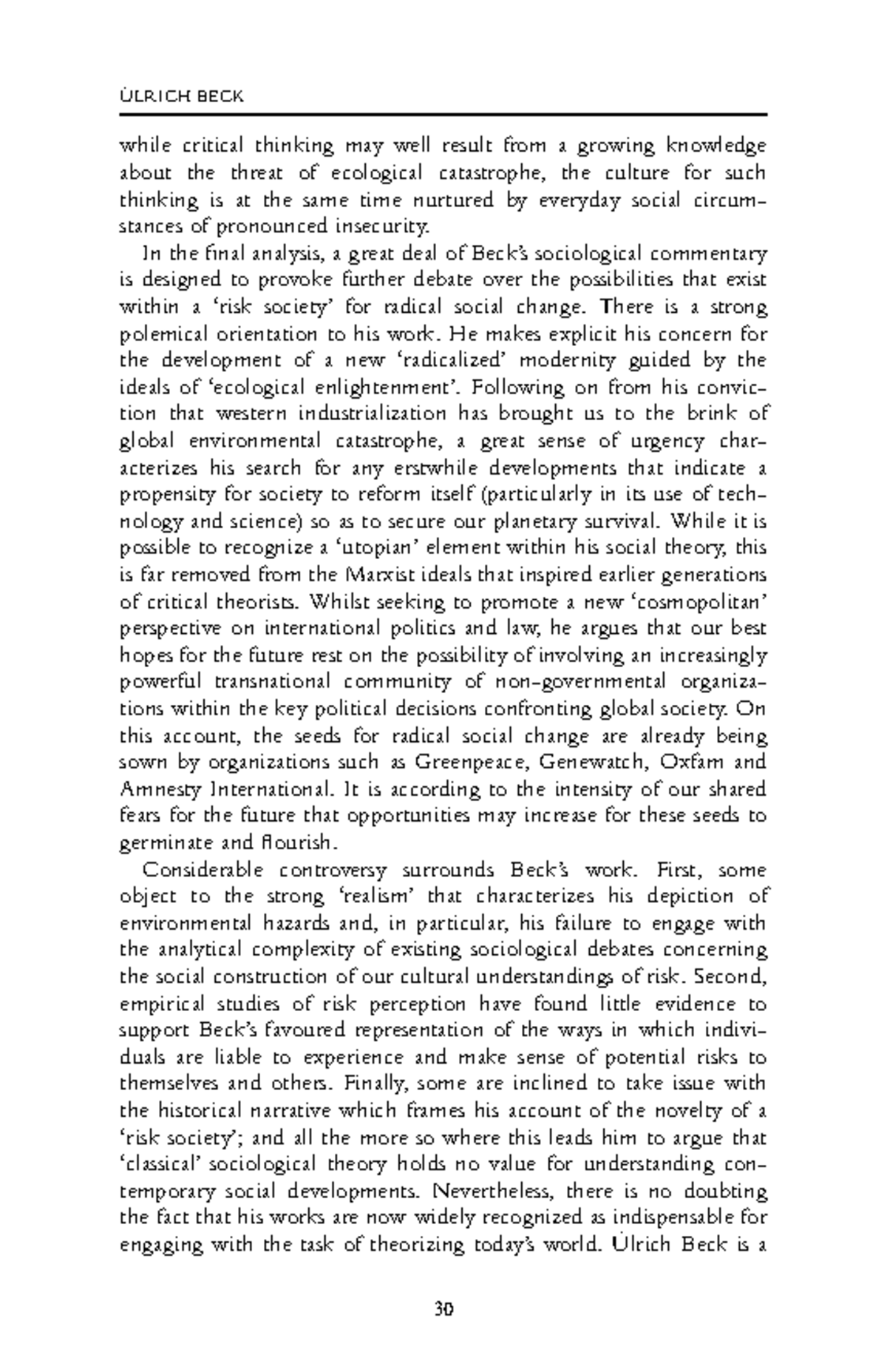 Fifty KEY Sociologists - THE Contemporary Theorists-5 - while critical ...